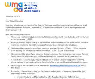 Communications, Forms, Surveys & Links - Parents - WMAAA